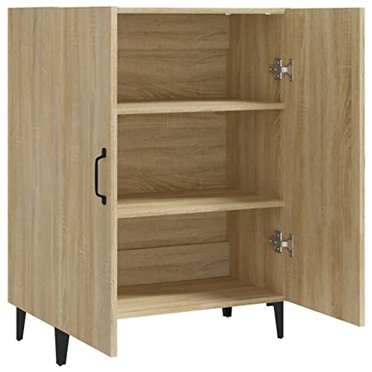 vidaXL Sideboard, Buffet Cabinet with Storage, Sideboard Console Cabinet for Kitchen Living Room Entryway, Industrial, Sonoma Oak Engineered Wood