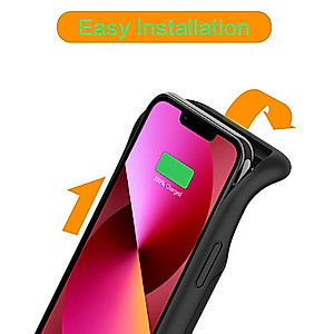 LALKONS Battery Case for013 Mini (5.4 inch) Rechargeable Extended Battery Charger Case (Black)