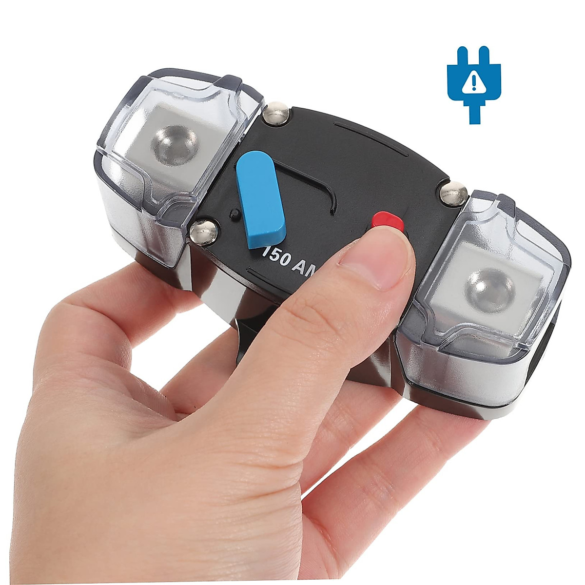 ERINGOGO 2pcs 150a Circuit Breaker Marine Amplifier Power on Off Marine Amp Circuit Breaker Battery Inline Circuit Breaker Boat Circuit Breaker Miniature Magnetic Manual Bakelite Car