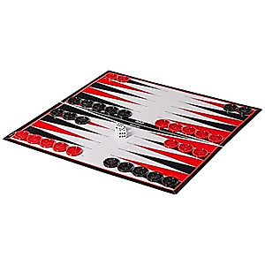 Pressman Chess / Checkers / Backgammon - 3 Games in One with Full Size Staunton Chess Pieces and Interlocking Checkers, 15.62 x 8.00 x 1.50 Inches