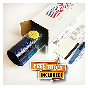 BDF 3ABST Window Film Abstract Stained Glass (36" X 59 1/2" (2 Continuous Patterns))