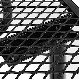 Global Industrial 46" Wheel Chair Accessible Round Picnic Table, Surface Mount, Black