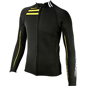 TUSA Sport Mens 2mm Neoprene Wetsuit Top, Large, Black