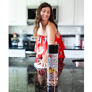 Rock Doctor Granite & Quartz Cleaner Spray 18 oz. Can, Cleans Tile, Marble, Kitchen Countertop, and Natural Stone Surfaces, Streak-Free Shine Pack of 2