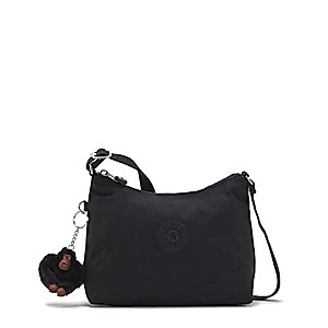 Kipling Womens Women's Gael Bag, Organize Accessories, Spacious, Adjustable Strap, Nylon Crossbody Bag, Black Tonal, 8.75 L x 6.25 H 3.25 D US