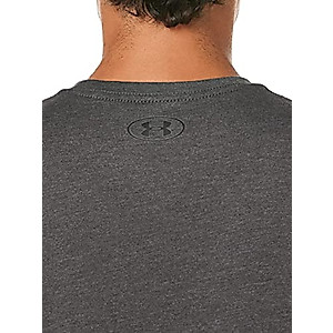 Under Armour Men's Global Foundation Short-Sleeve T-Shirt , Charcoal Medium Heather (019)/Black, Large