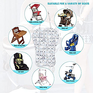 Baby Highchair Seat Cover, Bear Pattern Baby High Chair Liner, Breathable High Chair Pad, Comfortable Baby High Chair Seat Cushion Insert, Suitable for High Chairs and Strollers