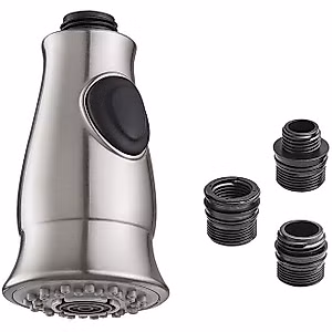 Kitchen Faucet Pull Down Spray Head Faucet Sprayer Replacement for MOEN DELTA Kohler Kitchen Sink Sprayer Pull-Down Faucet Brushed Nickel Chrome (Brushed Nickel)