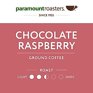 Paramount Roasters Chocolate Raspberry Flavored Coffee – 100% Arabica, Ground Coffee, 12oz Bag, by Paramount Coffee Company