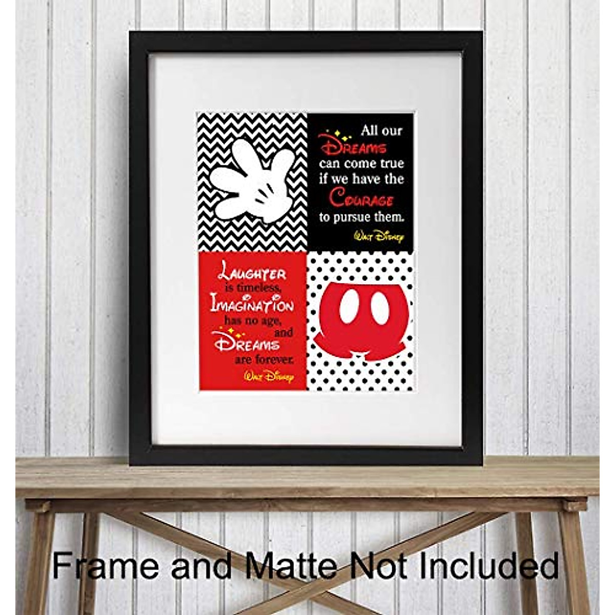 Quotes Wall Art Poster - Unique Inspirational Gift - Home or Office Decor for World Fans, Men, Women - Motivational Room Decorations for Girl, Kids, Boy Bedroom - 8x10 Unframed print
