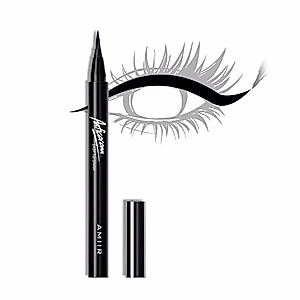 AMIIR Super Black Liquid Eyeliner Quick Dry Long Lasting Smudge-proof Soft Pointed Precise Brush Tip Waterproof Eye Liner Pen