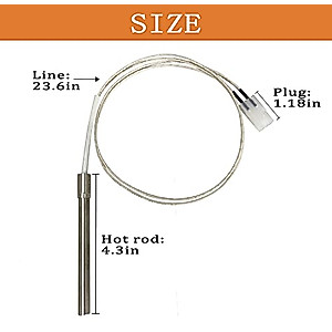 ZHOUWHJJ Replacement Hot Rod Ignitor Kit for Pit Boss Pellet Grills and Camp Chef Wood Pellet Grills Replacement Hot Rod