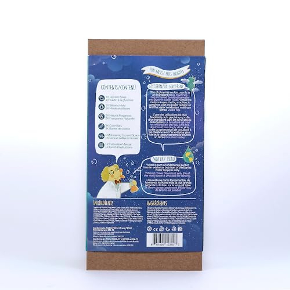 Kiss Naturals - Soap Making Arts & Crafts Kit for Kids with Organic Ingredients - Glycerin Soap DIY STEM Activity - Make 16 Soaps - with Reusable Silicone Molds, Natural Fragrances, Mica-based Colors