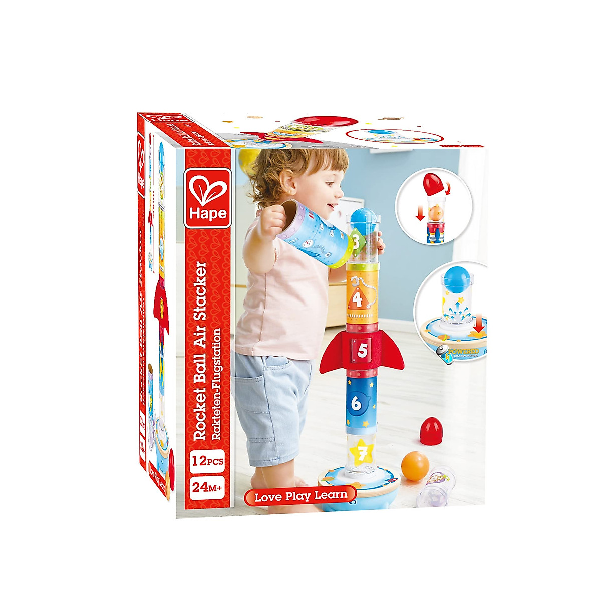 Hape Rocket Ball Air Stacker,24+ Months