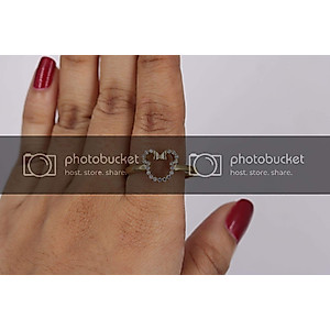 dazzlingjewelrycollection 0.25TCW Mickey Mouse & Minnie Mouse Round Swarovski Cubic Zirconia 14k Yellow Gold Over Sterling Silver Engagement Ring for Women's