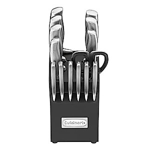 Cuisinart C77SS-15PG 15pc German Stainless Steel Hollow Handle Cutlery Block Set