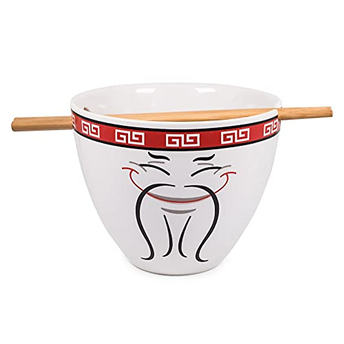 Bowl Bop Food Man Chew Japanese Dinnerware Set | 16-Ounce Ramen Bowl, Chopsticks