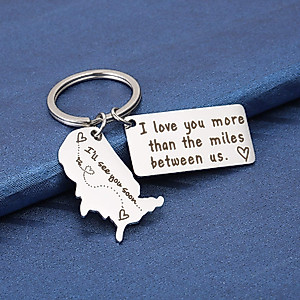 I Love You More Than The Miles Between Us Long Distance, 1 Pack, Size No Size