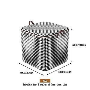 Qiopertar Clothes Storage Bag Wardrobe Sorting Storage Box Portable Storage Bag Winter Cup Storage Box 2023