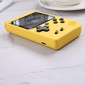 BEYOLO Retro Handheld Game Console Portable Retro Game Console 500 Classical FC Games Support Connecting TV & Two Players Portable Video GameToys Gifts Adults (Yellow, 8cm2.5cm12cm), 8cm*2.5cm*12cm