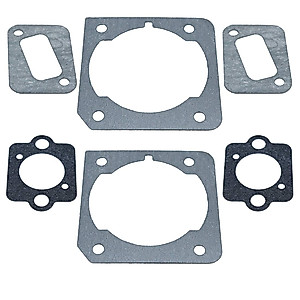 AUMEL Cylinder Muffler Carburetor Gaskets Kit 2Pcs for Husqvarna 340 345 350 346XP Chainsaw 503862501, 503894401