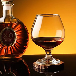 Ufrount Brandy Wine Glasses Set of 12,Clear Glass Brandy Snifter 11 OZ,Short Stemmed Cognac Glasses Drinking and Tasting Glassware for Bourbon,Scotch,Spirit