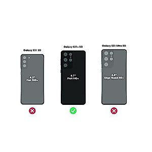 OtterBox Defender Series Screenless Case for Galaxy S21 Plus 5G (ONLY - Does not fit non-Plus size or Ultra) Varsity Blues