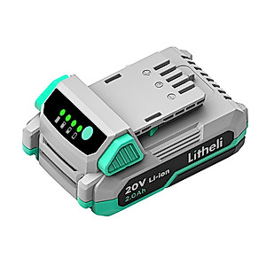 LiTHELi 20V 2.0AH Lithium Ion Battery Pack,Only Fit 20V Power Tools