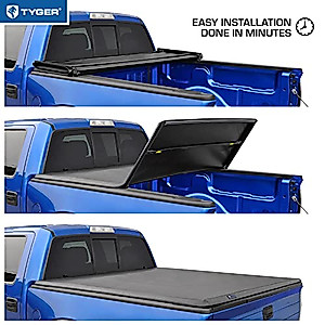 Tyger Auto T3 Soft Tri-fold Truck Bed Tonneau Cover Compatible with 2015-2023 Ford F-150 | 6.5' (79") Bed | TG-BC3F1042
