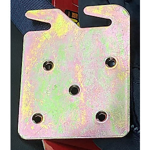 Yongle Store Wood Bed Rail Hook Plates,Pack of 4,for Wooden Bed,Wooden Headboard,Footboard Frame,Claw it On Intended Replacement (5 Hole Design)