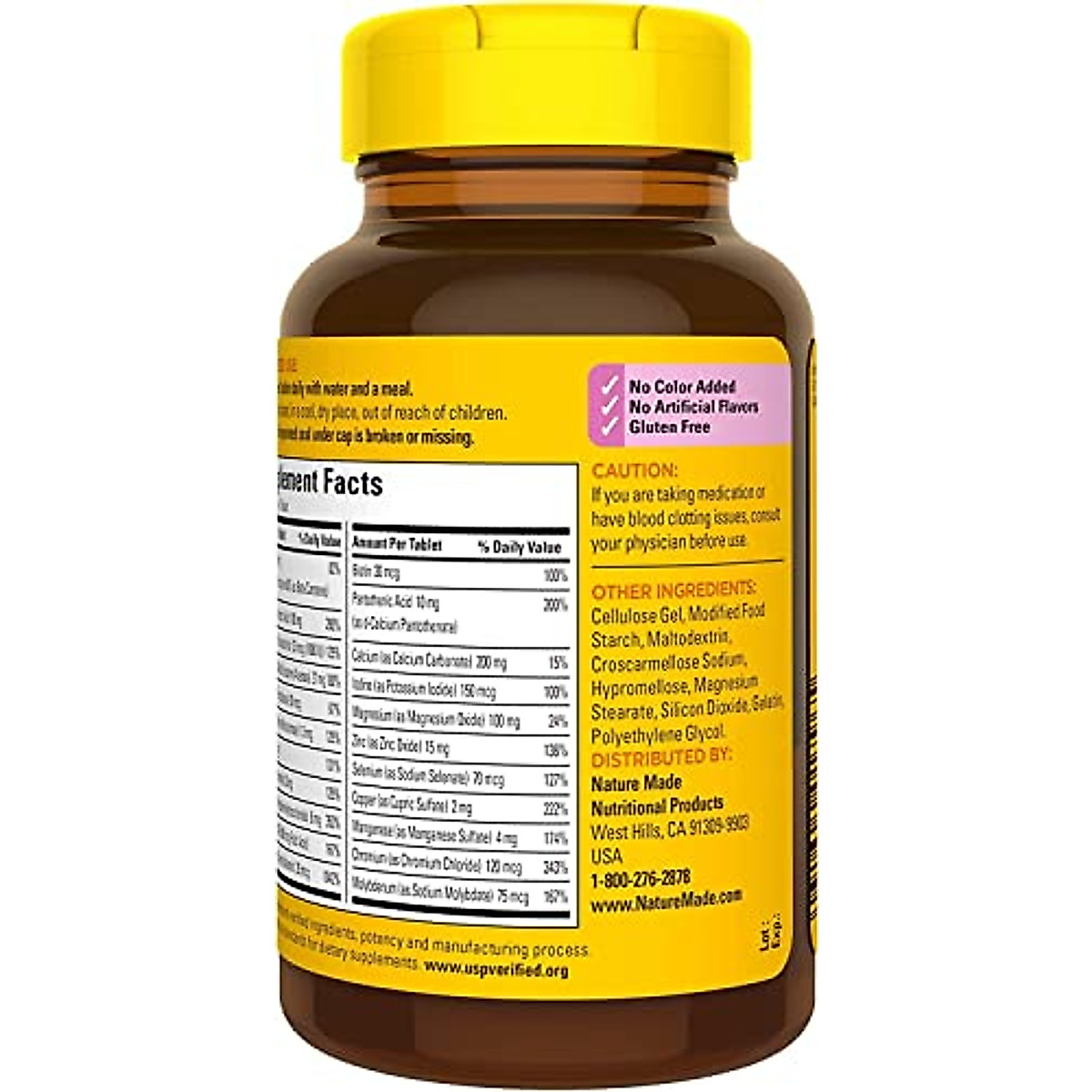 Nature Made Multi for Her 50+ Vitamin/Mineral Tablets 90 ea (Pack of 4)