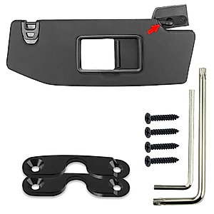 Sun Visor Repair kit for Jeep Wrangler, Heavy Duty Sun Visor Clips for Jeep Gladiator Accessories Inner Sun Visor Clips Compatible with Jeep Wrangler JK 2018/ Wrangler 2018-2022/ Gladiator 2020-2022