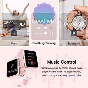 ZOSKVEE Smart Watch, Smartwatch for Android & iOS with Heart Rate, Blood Oxygen Monitor & Sleep Tracker, 1.4" Dynamic Watch Face 5ATM Waterproof, Fitness Tracker 30 Days Standby for Men, Women