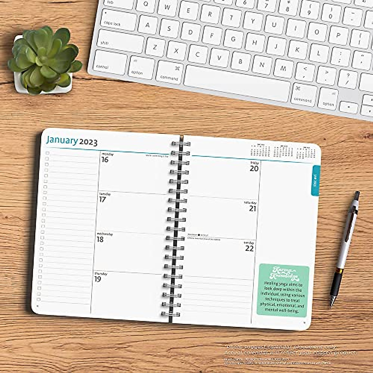 Big Ambitions | 2023 6.9 x 9.8 Inch Weekly Karma Planner | Thicker and Bigger than Average Planner | Brush Dance | Artwork Motivation Inspiration