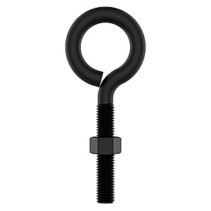 National Hardware N820-105 Eye Bolt, 3/8" × 4", Storm Shine Finish