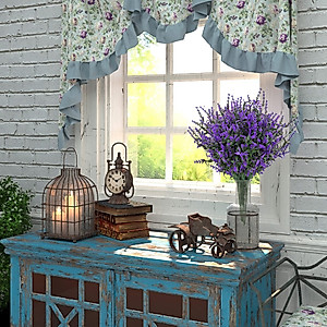 8 Pcs Faux Pampas Grass Decor 38''/97cm Tall Artificial Large Pompas Grass Pompous Floral Fluffy Fake Plants Floor Vase Filler for Kitchen Home Boho Decorations, Purple