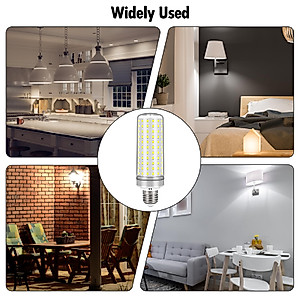 E26 LED Bulbs, 40W LED Light Bulbs Equivalent 400W, 6000K Daylight White, Not Dimmable, AC 85-265V, E26 Light Bulbs (4 Pack)