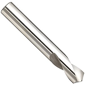 YG-1 - 2321L High Speed Steel NC Spotting Drill Bit, Uncoated (Bright), Straight Shank, Slow Spiral, 120 Degree, 1/2" Diameter x 4-1/64" Length (Pack of 1)