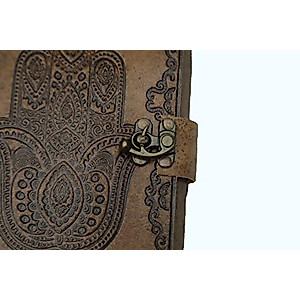 Dharma_craft DLEATHERCRAFTS Dragon Leather Journal | Leather Notebook Gift For Men & Women | Traveler Journal | 7x5 Leather Journal [Office Product]