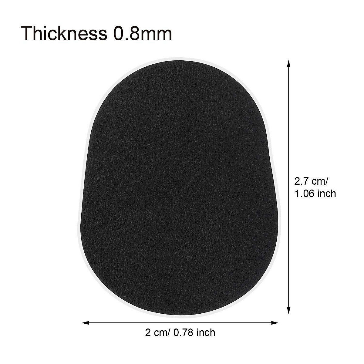 Boao 32 Pieces Mouthpiece Cushion 0.8 mm Mouthpiece Patches Alto Tenor Saxophone and Clarinet Mouthpiece Pads Accessories for Beginners Musicians, Black