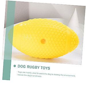 MERRYHAPY 2pcs Pet Toy Ball Dog Molar Toy Dog Soccer Toys Dog Squeaky Balls Dog Squeaky Toys Football Toys for Dog Pet Molar Toys Dog Balls Dog Football Toys Dog Bite Toys Pet Chew Toys