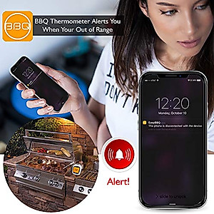 Upgraded Barbecue Thermometer Temperature Probes - 2 Pcs Stainless Steel for NutriChef PWIRBBQ80 Bluetooth Wireless BBQ Digital Thermometer - Works w/ All Kinds of Meat - NutriChef