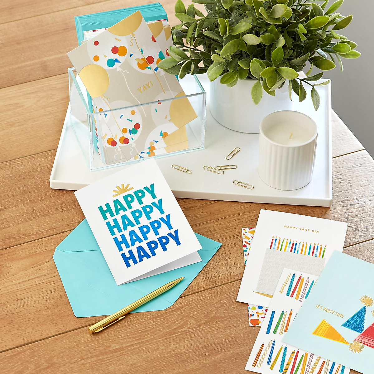 Hallmark Birthday Cards Assortment, 36 Cards with Envelopes (Party Time)