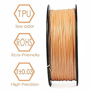 3D BEST-Q Flexible TPU 1.75mm 3D Printer Filament, Dimensional Accuracy +/- 0.03 mm, 1KG Spool, 8 Color to Choose (Skin)