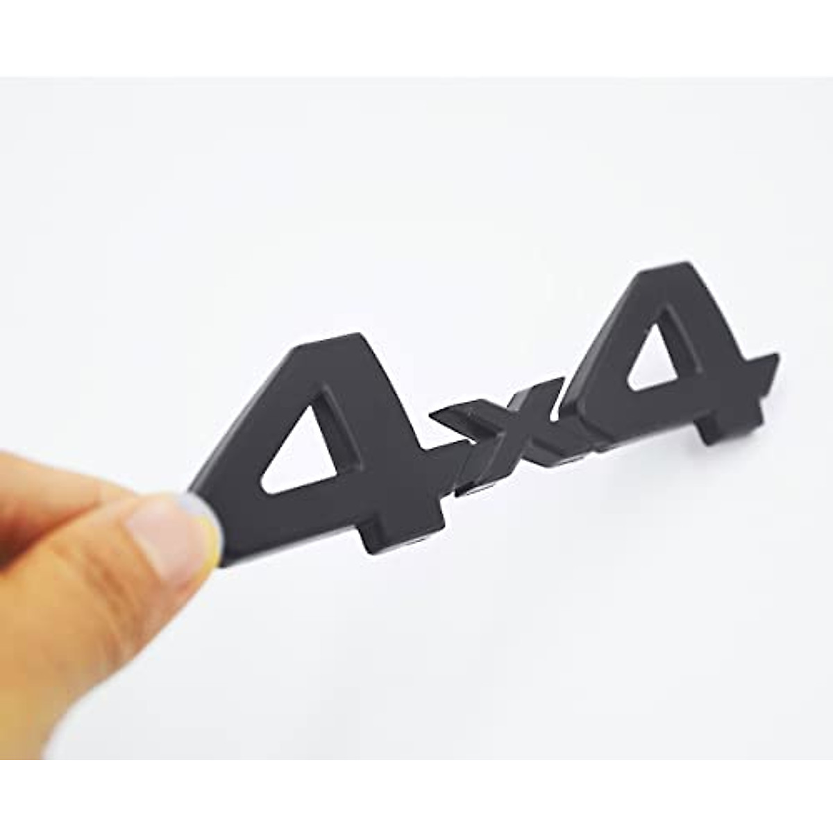 1Pack Metal Car 4x4 Emblem,Huapx 3D Chrome Badge Decal Sticker Compatible with 4RUNNER Tundra Tacoma Rear Tailgate Tail Gate Door Truck SUV Pickup (New Matt Black)