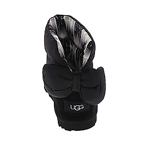 UGG Unisex-Child Bailey Bow Maxi Boot, Black, 11 Little Kid