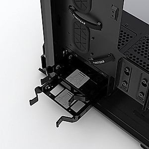 Phanteks (PH-ES314ETG_BK) EVOLV mATX Tempered Glass Edition Aluminum Exterior RGB LED Illumination Micro Tower Case, Satin Black