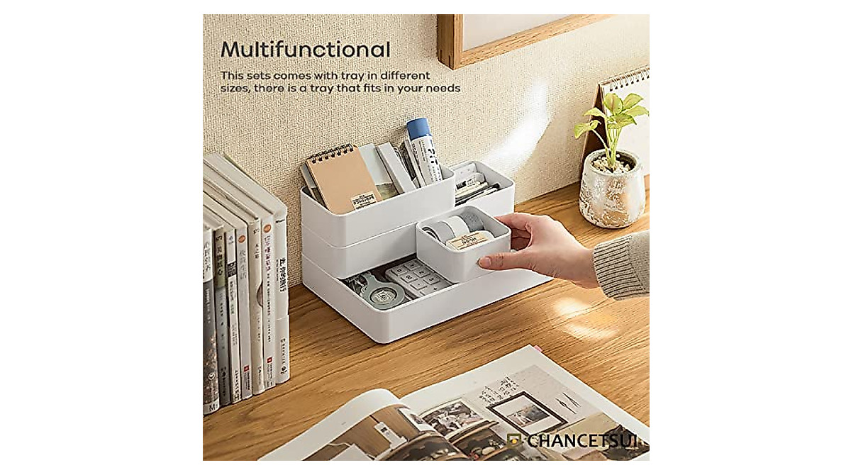 6 Pcs Stackable Drawer Organizer Set for Home & Office