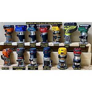 Jasper 290 Circle Cutter Router Jig - Router Circle Cutting Jig Cuts Perfect Circles from 1 1/2” to 18 3/16” D - Circle Guide Kit Fits Most Popular Trim Compact and Cordless Routers