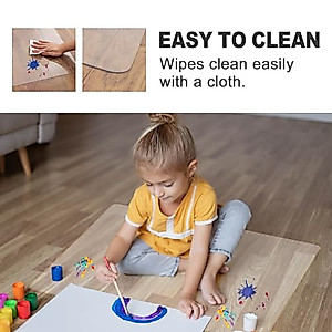 Clear Chair Mat for Hardwood Floor: 48" x 36" Plastic Office Chair Mats for Hard Wood and Tile Floor, Easy Glide No-Slip Floor Mat for Rolling Chair, Heavy Duty Pvc Floor Protector under Computer Desk